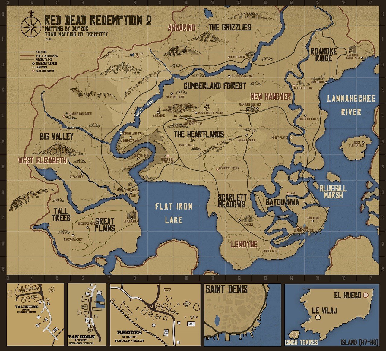Unveiling the Frontier: A Guide to the Red Dead Redemption 2 Map ...